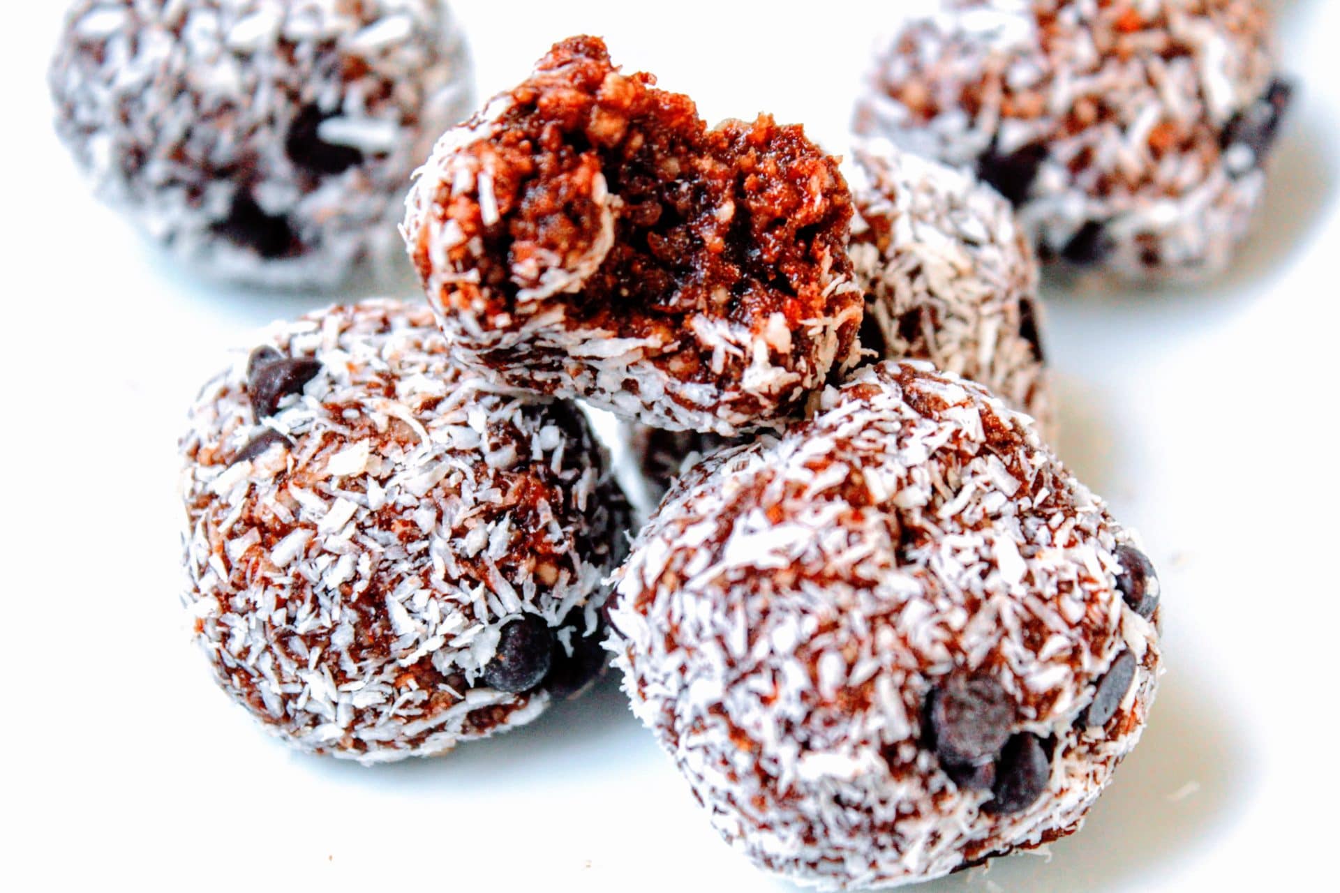 Chocolate Coconut Protein Balls - Caitlin's Table