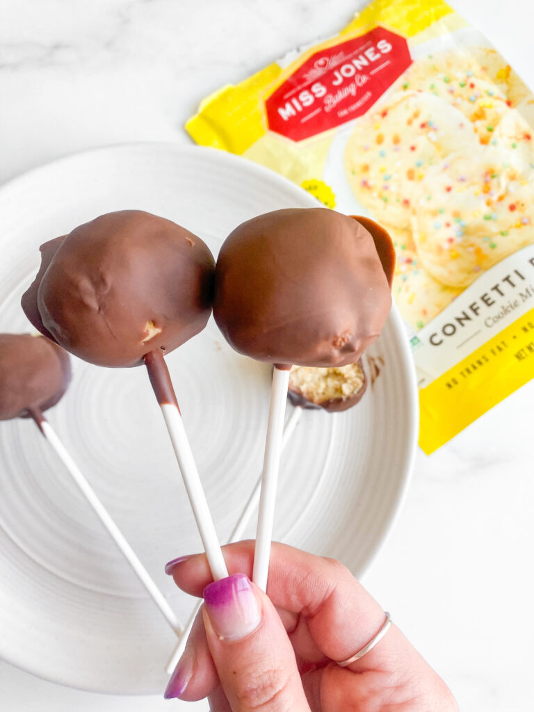 Healthy Confetti Cake Pops - Caitlin's Table
