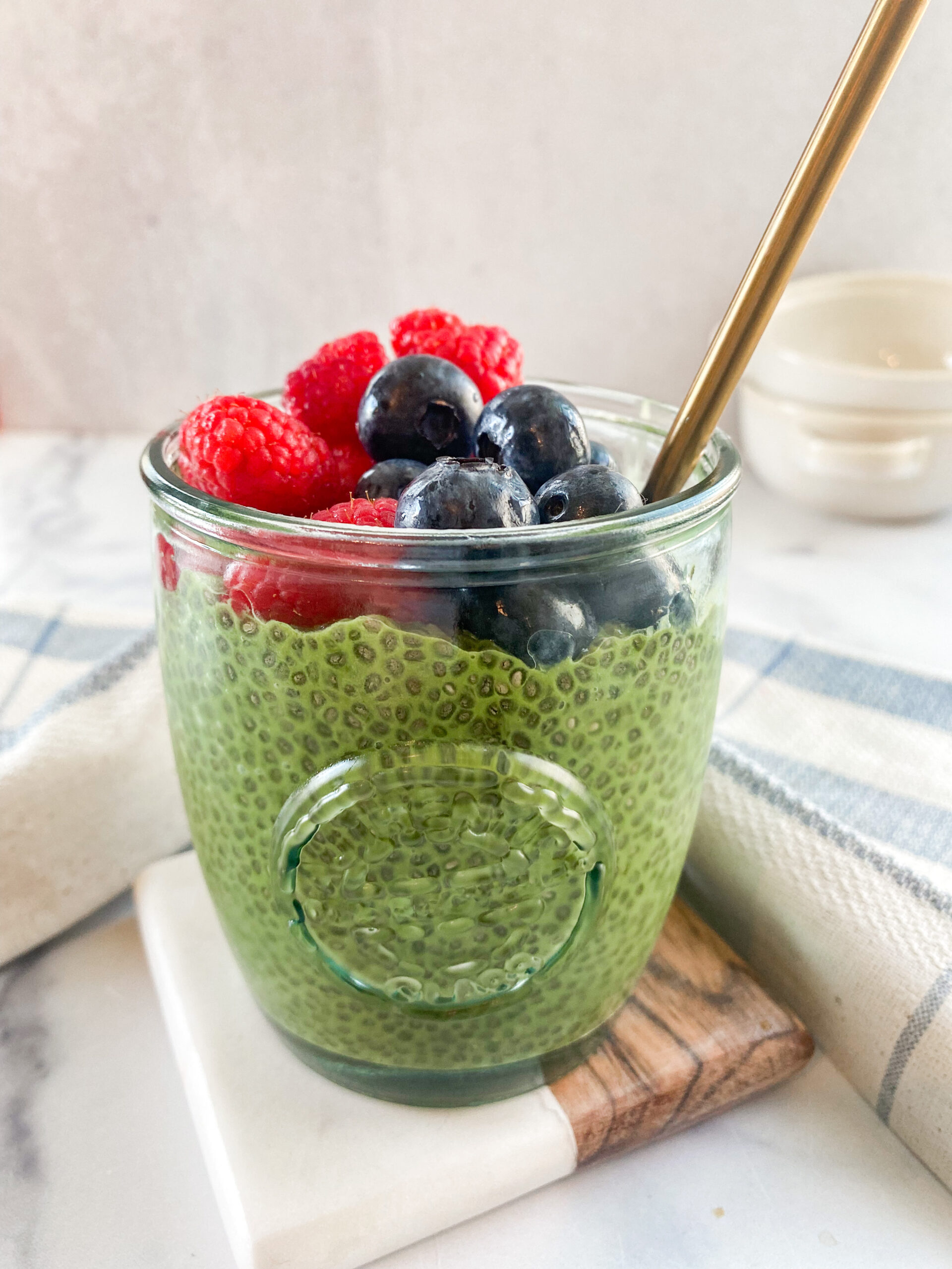 Matcha Chia Pudding - Caitlin's Table