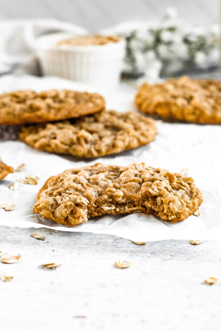 Crispy Chewy Oatmeal Cookies - Caitlin's Table