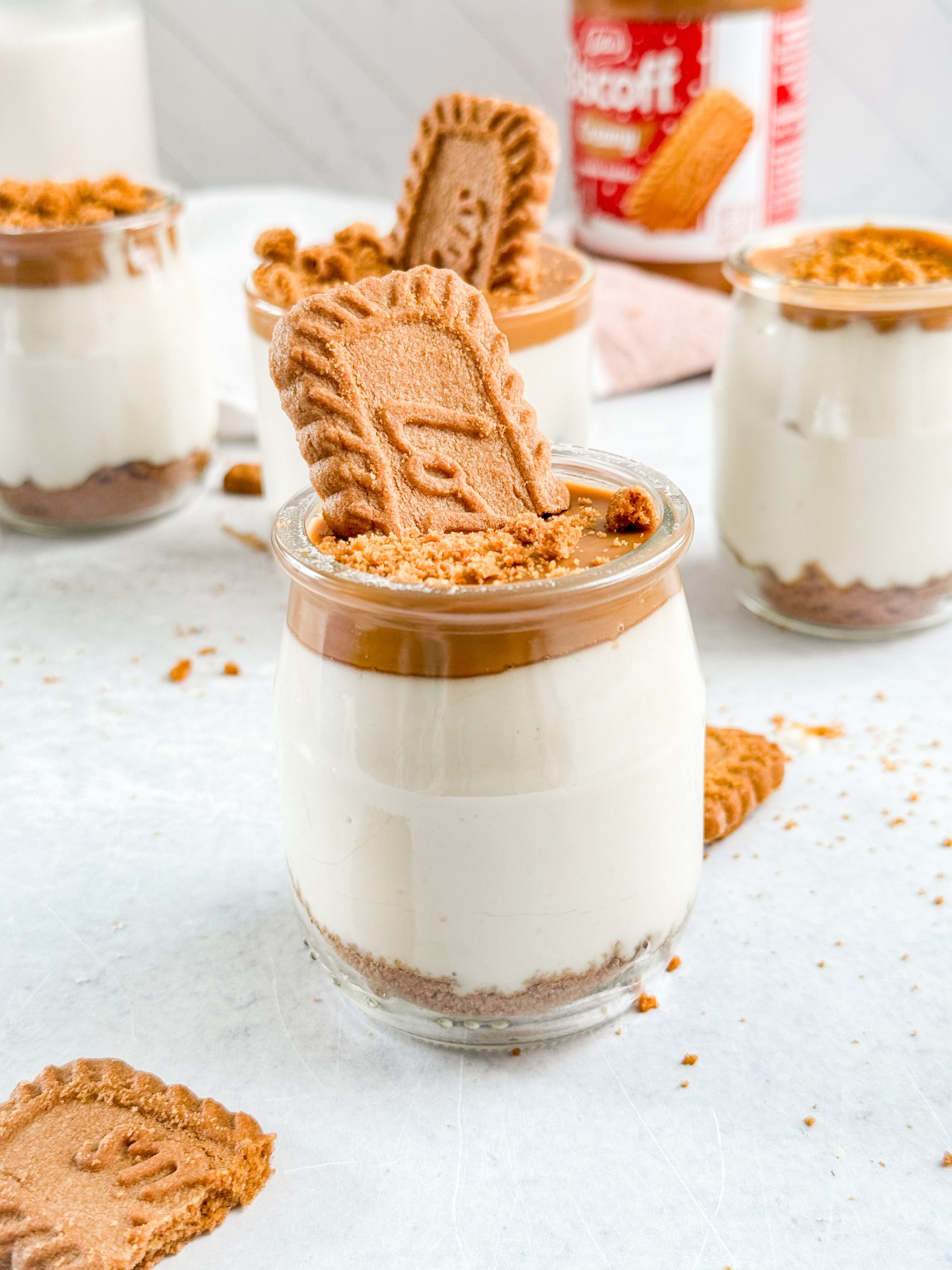 Protein Biscoff Cheesecake Cups - Caitlin's Table