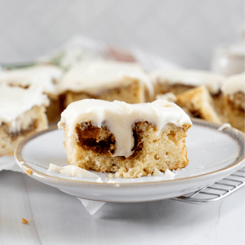 Cinnamon Roll Cake - Caitlin's Table