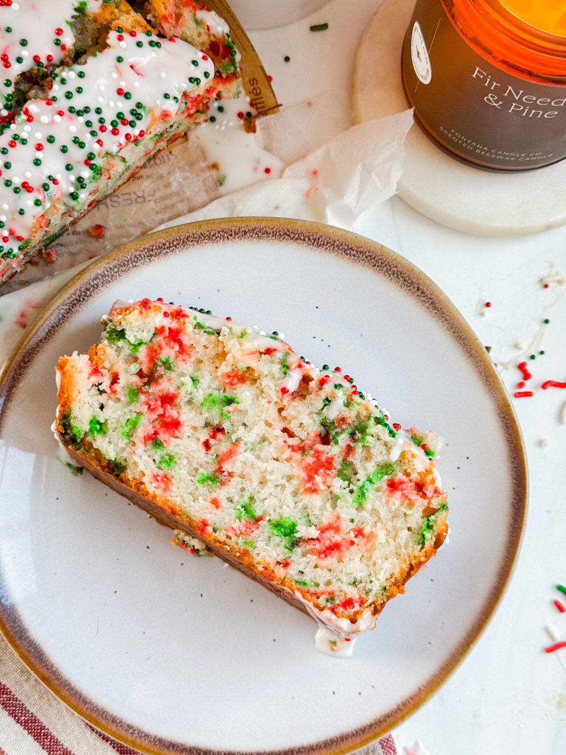 Christmas Sprinkle Bread - Caitlin's Table